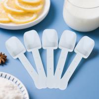 China Wholesale Foldable White PP 10ML Solid State Dual-Use Food Grade Plastic Scoop Measuring Scoop for sale
