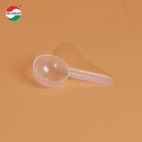 China Wholesale Food Grade PP Plastic Round Bottom Scoop 5ML 10ML 15ML Transparent Measuring Spoon for sale