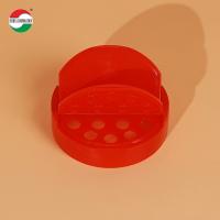 China 425ml Plastic Spice Jars with Red Black Lid Wholesale PET Food Grade Containers for sale