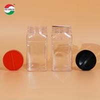 China Food Grade PET Spice Shaker Jars 100ml 360ml Flip Top Salt Pepper Bottles for sale