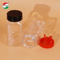 China Food Grade PET Spice Shaker Jars 100ml 360ml Flip Top Salt Pepper Bottles for sale