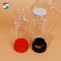 China Food Grade PET Spice Shaker Jars 100ml 360ml Flip Top Salt Pepper Bottles for sale