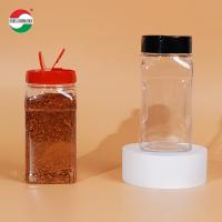 China Food Grade PET Spice Shaker Jars 100ml 360ml Flip Top Salt Pepper Bottles for sale