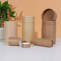 China Biodegradable Custom Food Grade Kraft Cardboard Paper Tube for Coffee Tea Matcha Powder Packaging 1000pcs MOQ for sale