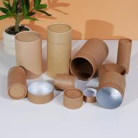 China Biodegradable Custom Food Grade Kraft Cardboard Paper Tube for Coffee Tea Matcha Powder Packaging 1000pcs MOQ for sale