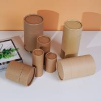 China Biodegradable Custom Food Grade Kraft Cardboard Paper Tube for Coffee Tea Matcha Powder Packaging 1000pcs MOQ for sale