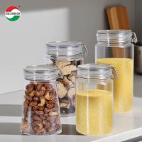 China High Capacity 1080ml 1280ml 1400ml 1660ml PET Plastic Jar with Aluminum Lid Airtight for Nuts Mushroom for sale