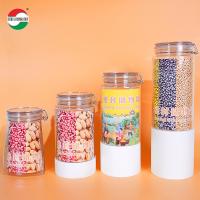 China High Capacity 1080ml 1280ml 1400ml 1660ml PET Plastic Jar with Aluminum Lid Airtight for Nuts Mushroom for sale