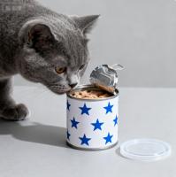 China OEM FDA Cardboard Airtight Paper Composite Cans Packaging with Easy Open Lids for Pet Food 1000pcs for sale