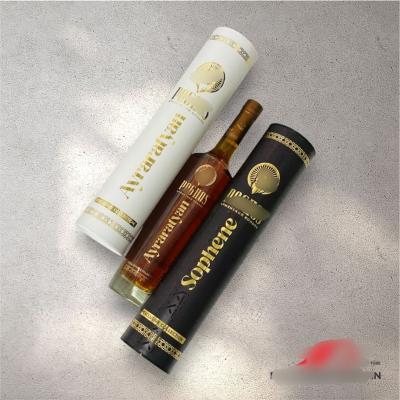 China Food Grade White Cardboard Paper Tube Canister for Supplement Nutrition Vitamin Packaging 500ml for sale