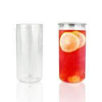China Food Grade PET Plastic Can 150ml 250ml 330ml for Carbonated Beverage Juice Soda Drink for sale