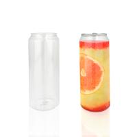 China Food Grade PET Plastic Can 150ml 250ml 330ml for Carbonated Beverage Juice Soda Drink for sale