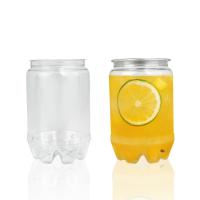 China Food Grade PET Plastic Can 150ml 250ml 330ml for Carbonated Beverage Juice Soda Drink for sale