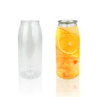 China Food Grade PET Plastic Can 150ml 250ml 330ml for Carbonated Beverage Juice Soda Drink for sale