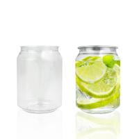 China Food Grade PET Plastic Can 150ml 250ml 330ml for Carbonated Beverage Juice Soda Drink for sale