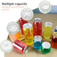 China Food Grade PET Plastic Can 150ml 250ml 330ml for Carbonated Beverage Juice Soda Drink for sale