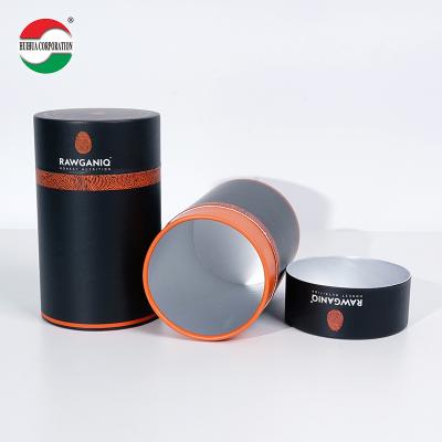 China Biodegradable Food Grade Kraft Paper Tube with Aluminum Inner for Tea Powder Custom Size for sale