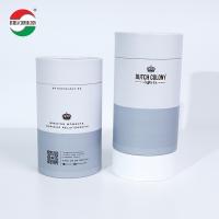 China Biodegradable Custom Food Grade White Cardboard Paper Tube Packaging for Gift T Shirt Clothes 2000pcs MOQ for sale