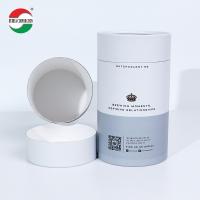 China Biodegradable Custom Food Grade White Cardboard Paper Tube Packaging for Gift T Shirt Clothes 2000pcs MOQ for sale