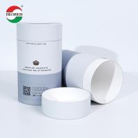 China Biodegradable Custom Food Grade White Cardboard Paper Tube Packaging for Gift T Shirt Clothes 2000pcs MOQ for sale