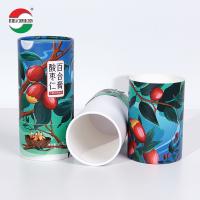 China Food Grade Recyclable White Cardboard Paper Jar Paper Tube Packaging 2000pcs MOQ for sale