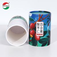 China Food Grade Recyclable White Cardboard Paper Jar Paper Tube Packaging 2000pcs MOQ for sale