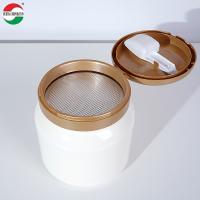 China IML In Mould Label 1000ml to 4000ml White PET Plastic Can with Aluminum Easy Open Lid for Milk Powder for sale