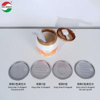 China IML In Mould Label 1000ml to 4000ml White PET Plastic Can with Aluminum Easy Open Lid for Milk Powder for sale