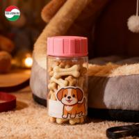 China Wholesale 500ml Clear PET Plastic Jar with Screw Lid for Snack Cookie Candy Nut Storage for sale
