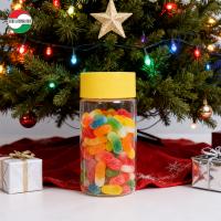 China Food Grade PET Plastic Jars 55ml to 360ml with Lids for Candy Snacks Spices Storage for sale