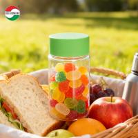 China Food Grade PET Plastic Jars 55ml to 360ml with Lids for Candy Snacks Spices Storage for sale