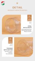 China 500ml Food Grade PET Clear Plastic Cylinder Jar with Screw Lid for Candy Snack Cookie for sale