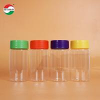 China 500ml Food Grade PET Clear Plastic Cylinder Jar with Screw Lid for Candy Snack Cookie for sale