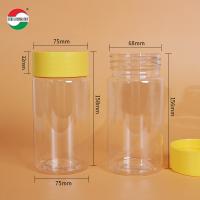 China 500ml Food Grade PET Clear Plastic Cylinder Jar with Screw Lid for Candy Snack Cookie for sale