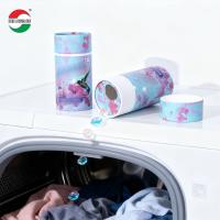 China Customized Kraft Paper Tube Packaging 500ml Eco Friendly Food Container with Window for Laundry Perfume Beads for sale