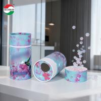 China Customized Kraft Paper Tube Packaging 500ml Eco Friendly Food Container with Window for Laundry Perfume Beads for sale