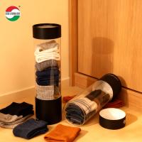 China Recycled Kraft Paper Tube with Clear Window for Food Cosmetic Gift Packaging 500ml for sale