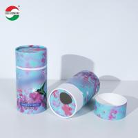 China Custom Printed Biodegradable Kraft Paper Tube Packaging 500ml Eco Friendly Round Cylinder for sale