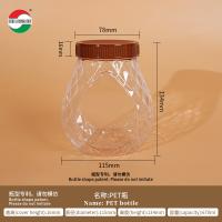 China Food Grade PET Plastic Jar 78mm x 134mm for Candy Nuts Snacks for sale