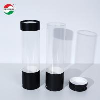 China Custom Clear Window Paper Tube with PVC for T-Shirt Toy Bottle Mask OEM 2000pcs MOQ for sale