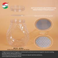 China 670ml PET Food Grade Plastic Jar with Screw Lid Transparent Custom Size Packaging for sale