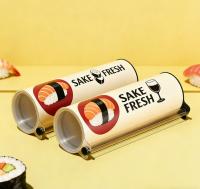 China Custom Push Pop Sushi Paper Tube Packaging Cylinder Push Up Container 54.5mm Diameter for sale