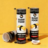 China Eco Friendly Food Grade Push Pop Up Paper Canister 60x220mm with Chopsticks for sale