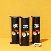 China Eco-Friendly Food Grade Paper Composite Cans with Aluminum Foil or PE Inner for Sushi Push Up Packaging for sale