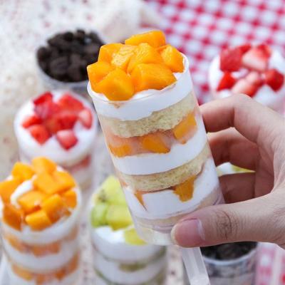 China Food Grade PP Plastic Cake Push Pops Cup 50mm 95mm for Baking Packaging for sale