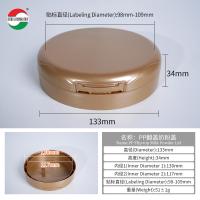 China Food Grade PP Plastic Lid 125mm Custom Color Mold Printing Waterproof Logo for Cans for sale