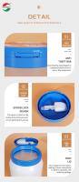 China Food Grade PP Plastic Lid 125mm Custom Color Mold Printing Waterproof Logo for Cans for sale