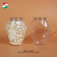 China 650ml Rhombus PET Plastic Jar with Screw Lid Food Grade Clear Container for Candy Snacks for sale