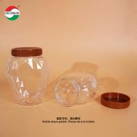 China 650ml Food Grade PET Plastic Jar with Screw Lid Clear Wide Mouth for Candy Cookie Snack Packaging for sale