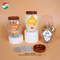 China 650ml Food Grade PET Plastic Jar with Screw Lid Clear Wide Mouth for Candy Cookie Snack Packaging for sale